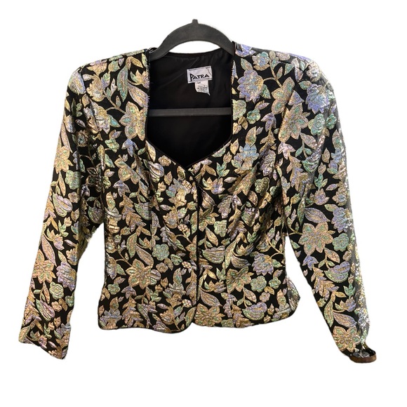 Patra | Jackets & Coats | Vintage Cropped Jacket Blazer By Patra Size 4 ...